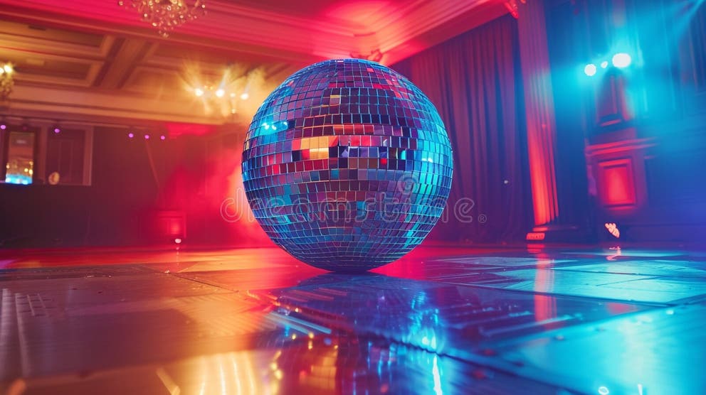 Hotel Guests Dancing at a Retro-themed Disco Stock Illustration ...