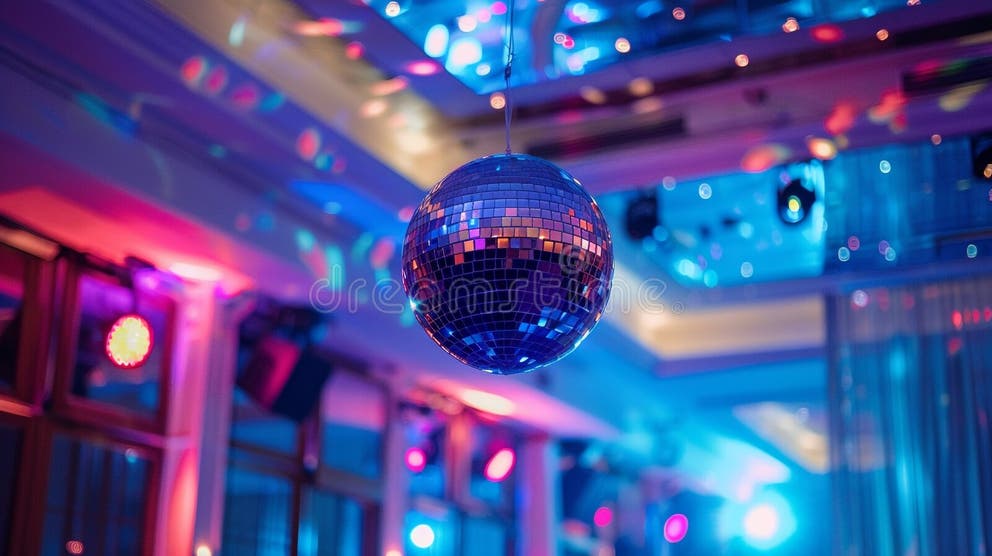 Hotel Guests Dancing at a Retro-themed Disco Stock Illustration ...