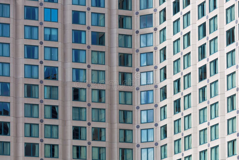 Hotel high rise facade stock image. Image of reinforced - 19384233