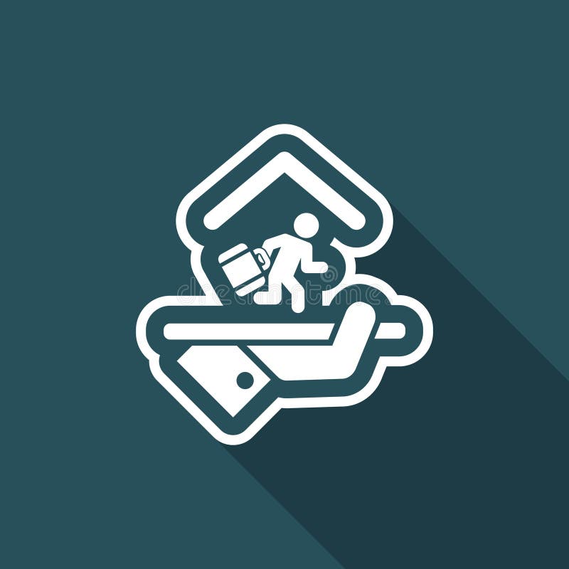 Hotel Icon. Arrival/departure. Stock Vector - Illustration of link ...