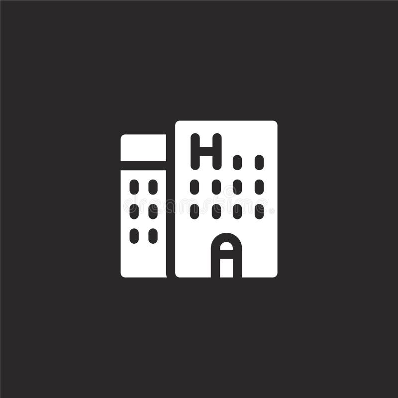 Hotel Icon. Filled Hotel Icon for Website Design and Mobile, App ...