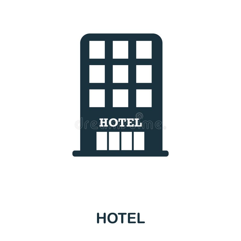 Hotel Icon. Mobile App, Printing, Web Site Icon. Simple Element Sing ... Hotel Icon. Mobile App, Printing, Web Site Icon. Simple Element Sing ...
