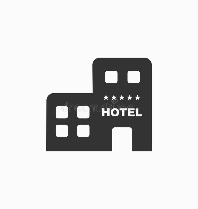 Hotel Icon Set Simple Flat Style Vector Illustration Stock Vector ...