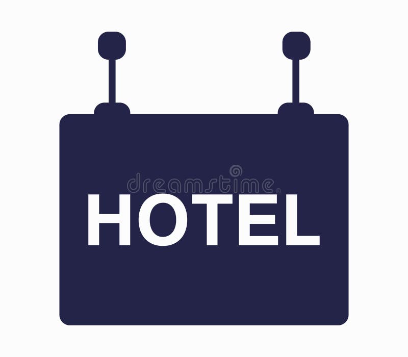Hotel icon stock illustration. Illustration of bitmap - 82623473