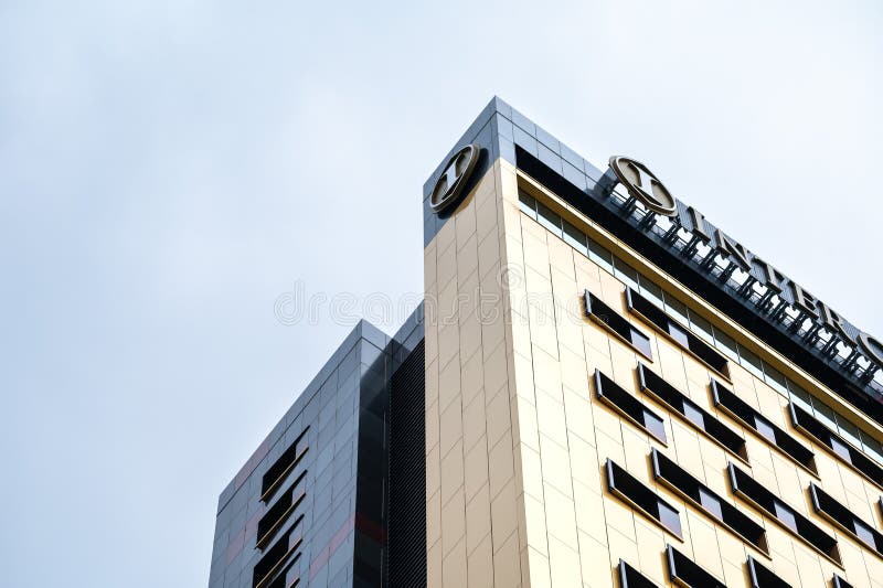 Hotel Intercontinental with Geometrical Patterns of the Windows in ...