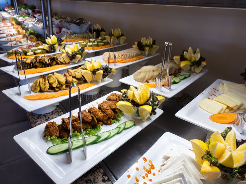 Hotel Interior, Buffet Table, Dessert, All Inclusive Stock Photo ...