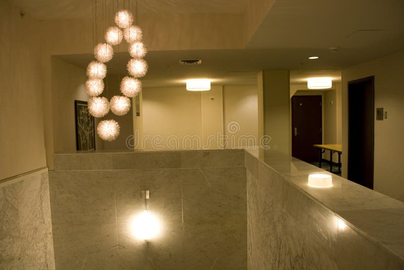 Hotel interior lighting stock photo. Image of warm, architecture - 33273992