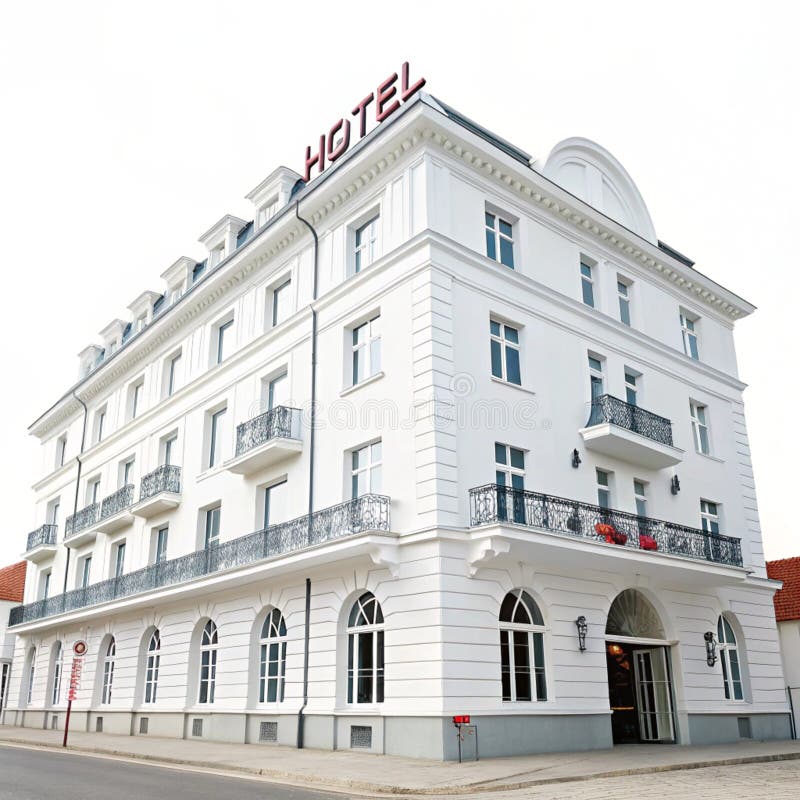 Hotel Isolated on Transparent Background Stock Illustration ...