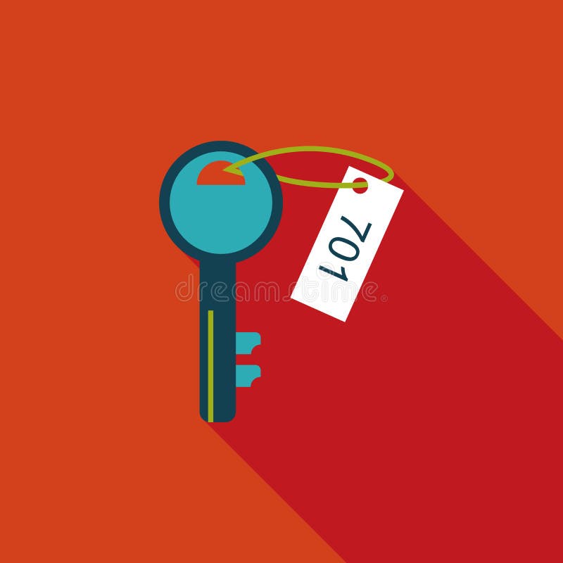 Vintage Hotel/motel Room Key Stock Vector - Illustration of ...