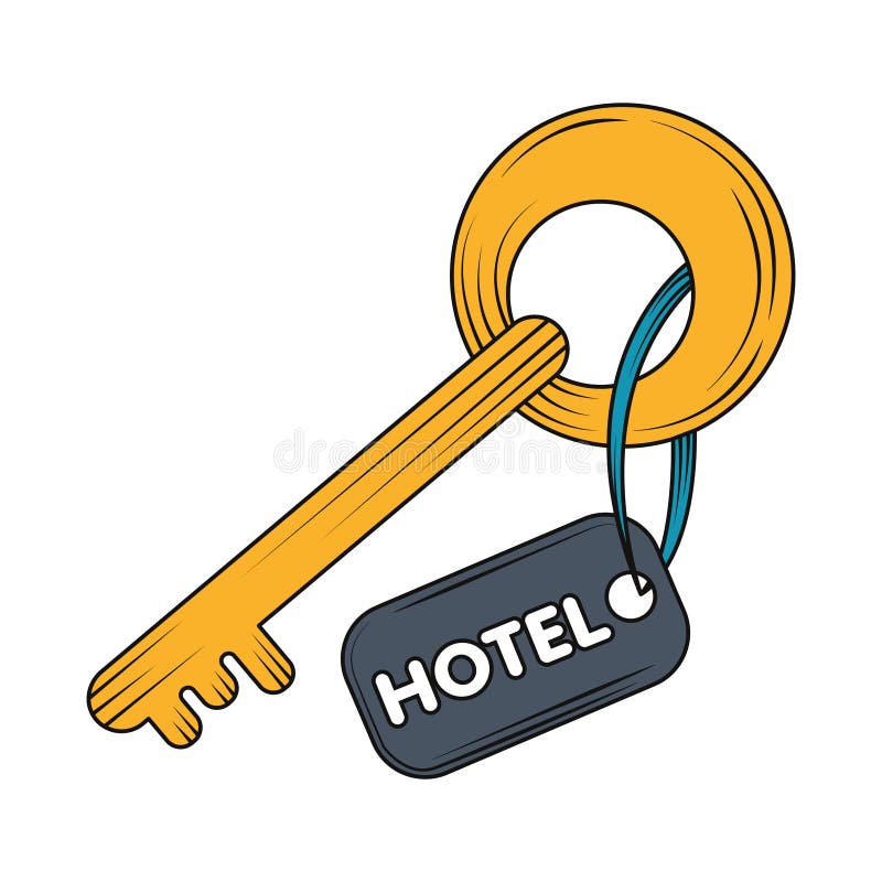 Hotel key icon stock vector. Illustration of privacy - 258140590