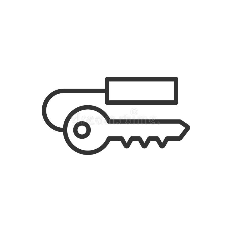 Hotel Key Icon - Room Key Icon Stock Illustration - Illustration of ...