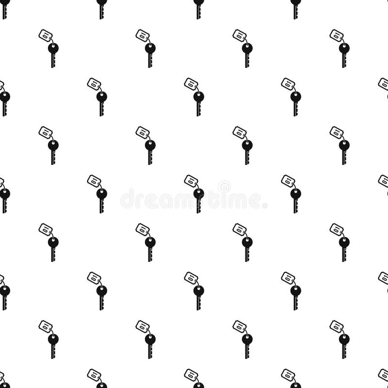 Hotel Key Pattern, Simple Style Stock Vector - Illustration of journey ...