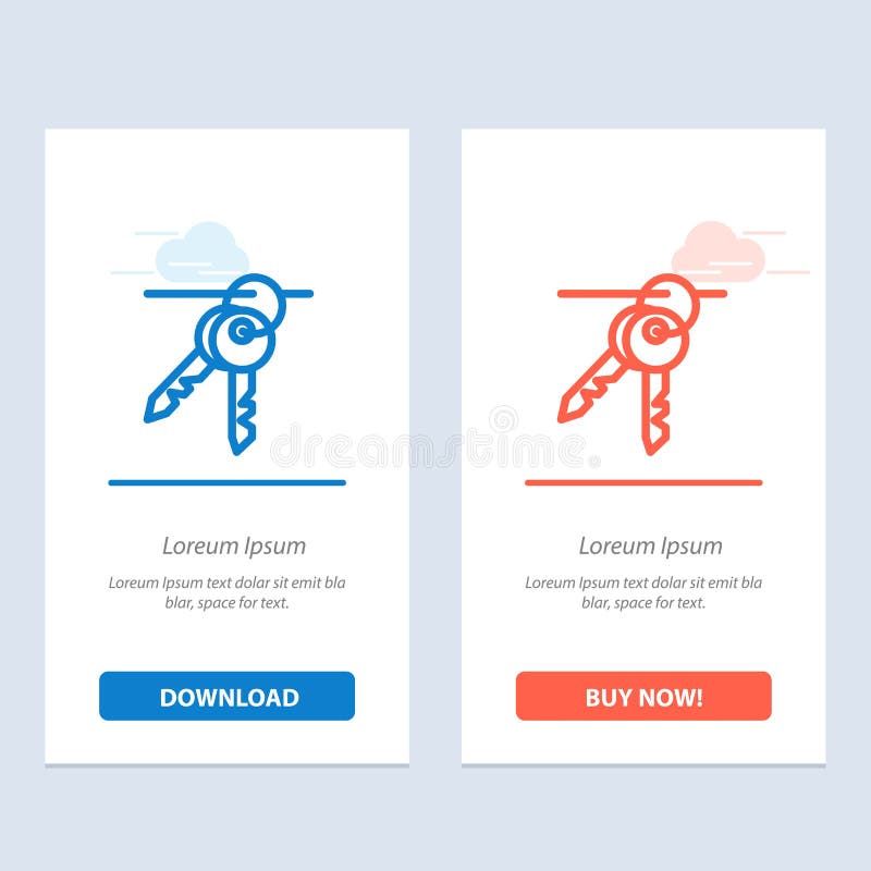 Hotel, Key, Room, Keys Blue and Red Download and Buy Now Web Widget ...