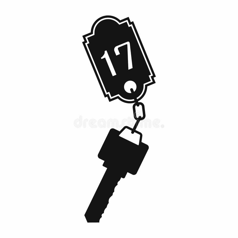 Hotel Key with a Room Number Stock Vector - Illustration of open, hotel ...