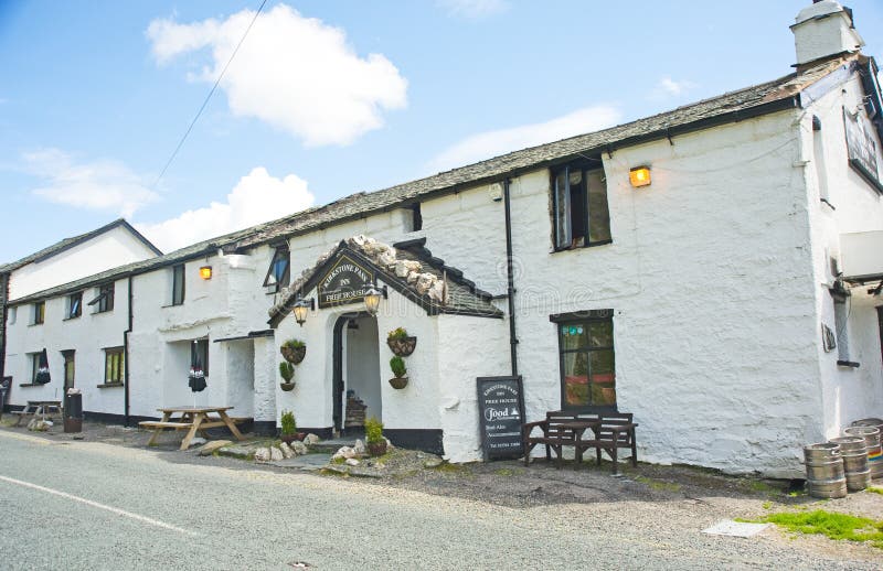 Hotel at Kirkstone Pass. editorial photography. Image of clouds - 20314097