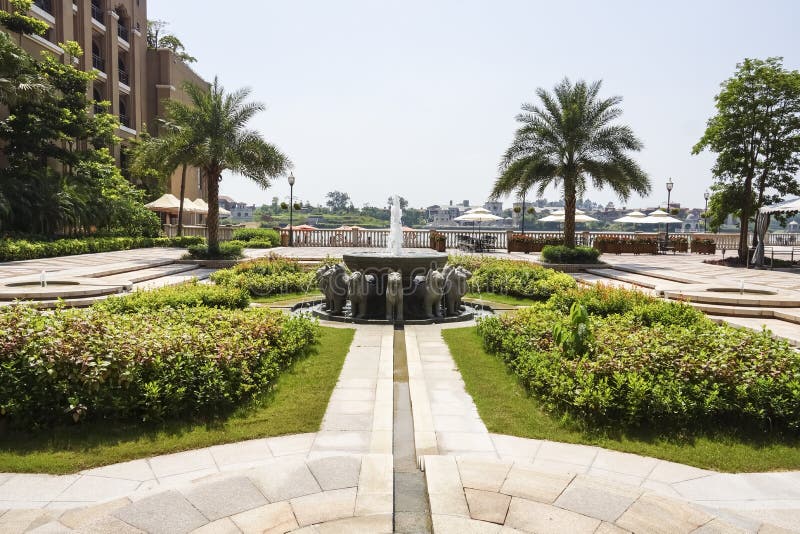 The hotel landscape stock image. Image of condominium - 34539109