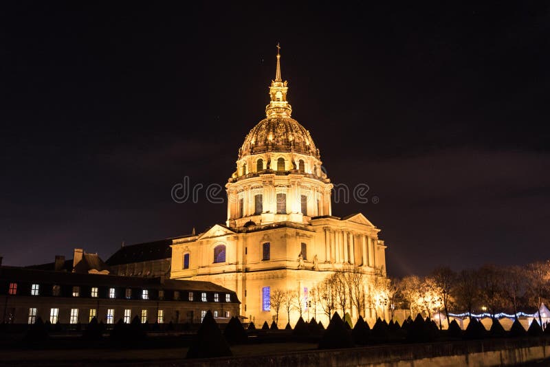 Hotel Les Invalides in Paris Stock Image - Image of travel, nuit: 87452527