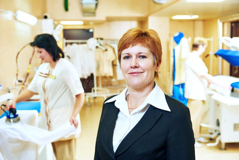 Hotel Linen Washing Service Stock Image - Image of indoors, launderette ...