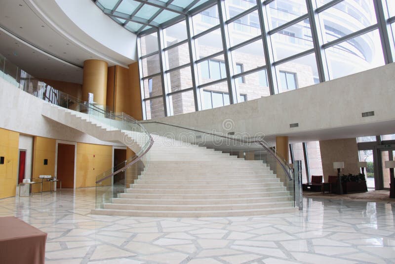 Hotel lobby stock photo. Image of step, floor, decoration - 18784082