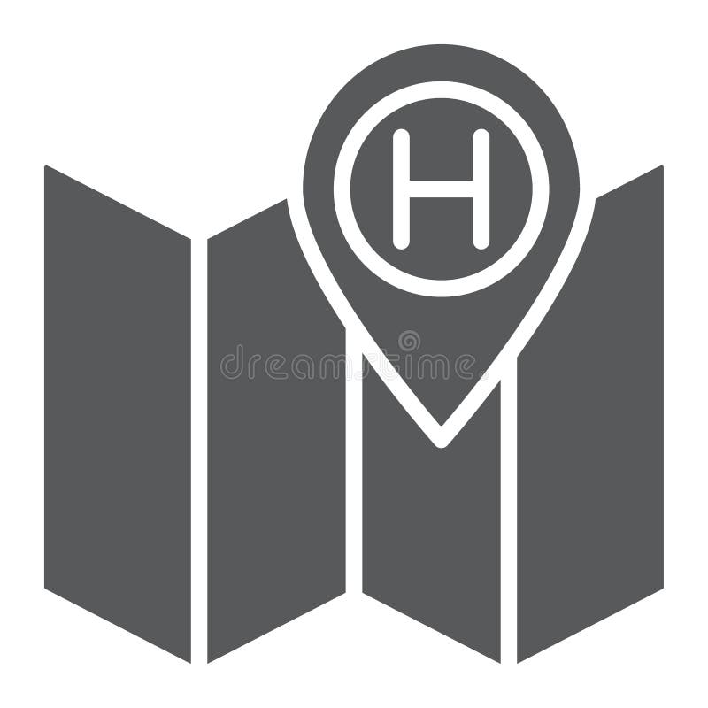 Hotel Glyph Icon Set, Service Symbols Collection, Vector Sketches, Logo ...