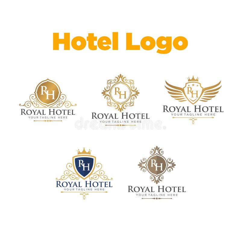 Hotel Logo Template stock vector. Illustration of resort - 58362980