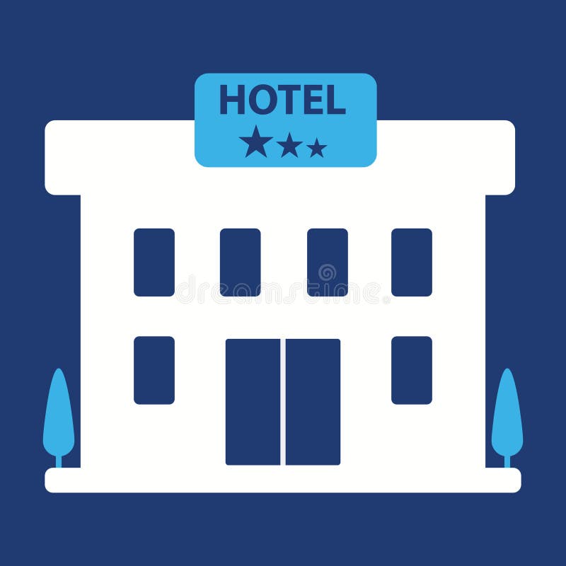 Hotel, Monochrome Hotel Icon, Original, Three Star Hotel Design Icon ...