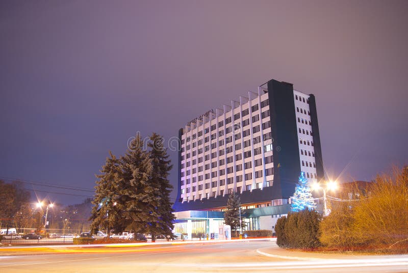 The Old Casino in Cluj Napoca at Night Stock Photo - Image of cazino ...