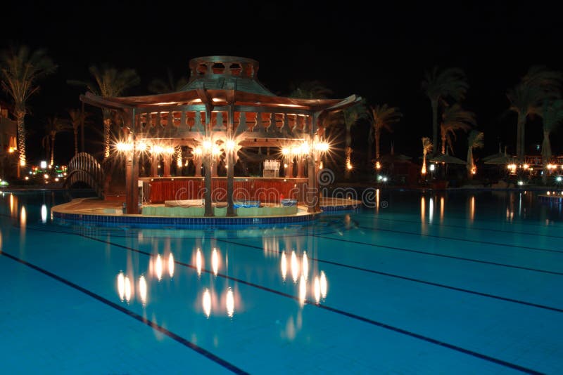 Hotel at night stock photo. Image of rest, tropical, relax - 9116862