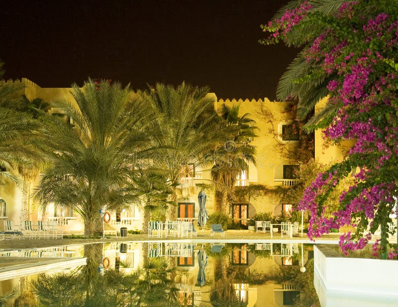 Hotel by night stock image. Image of hotel, palais, lights - 22313317