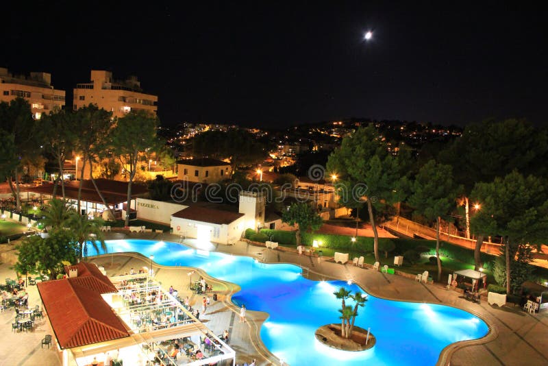 Hotel night view stock image. Image of romantic, holiday - 30322781