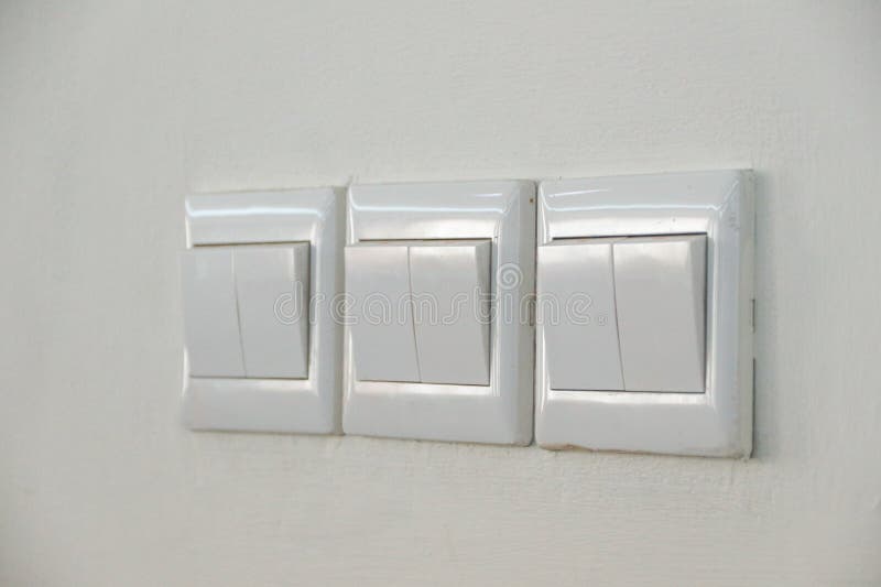 Hotel Open Room Card System with Light Switch White Wall Stock Image ...