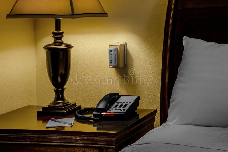Hotel Phone Alert stock image. Image of bedroom, disabled - 33355733