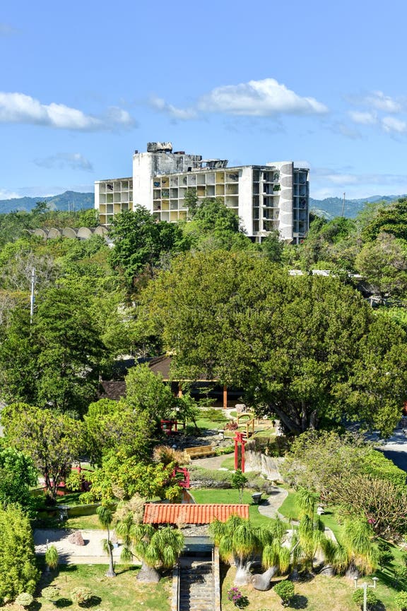 Hotel Ponce Intercontinental Stock Image - Image of building, vandalism ...