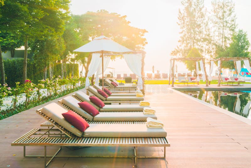 Hotel pool resort stock image. Image of water, holiday - 64466817