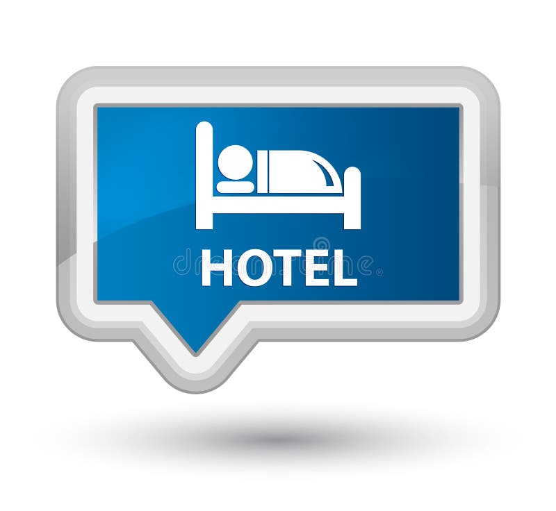 Hotel Prime Blue Banner Button Stock Illustration - Illustration of ...