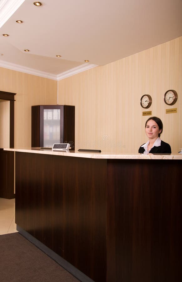 Hotel reception stock image. Image of interior, indoor - 13442799