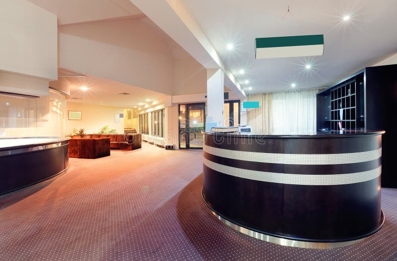 Hotel reception stock photo. Image of lifestyle, motel - 28251956