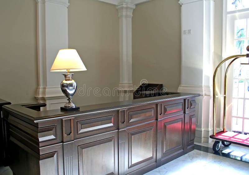 Hotel reception stock photo. Image of refreshment, patterned - 4070644