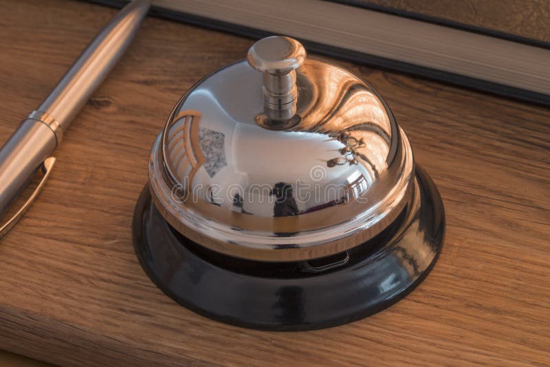Hotel Reception Bell stock image. Image of motel, assistance - 76400745