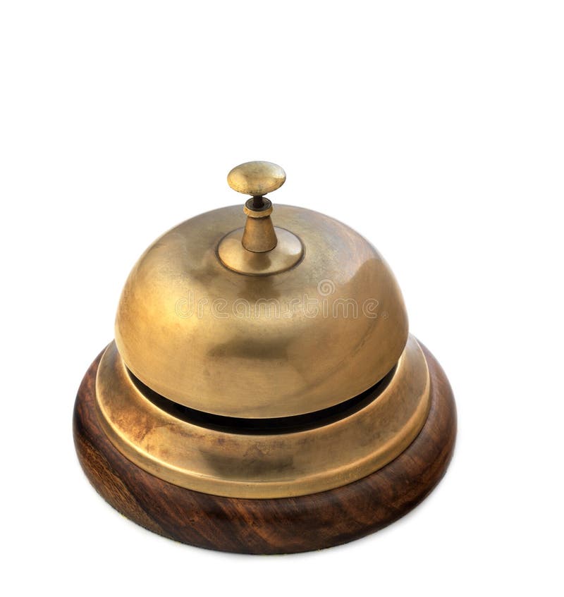 Hotel Reception Bell stock image. Image of gold, help - 44727567