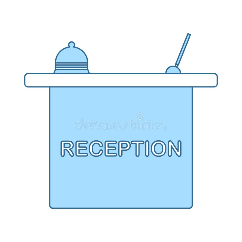 Hotel Reception Desk Icon stock vector. Illustration of furniture ... Hotel Reception Desk Icon stock vector. Illustration of furniture ...