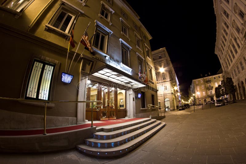 Hotel reception entrance editorial stock photo. Image of handrails ...