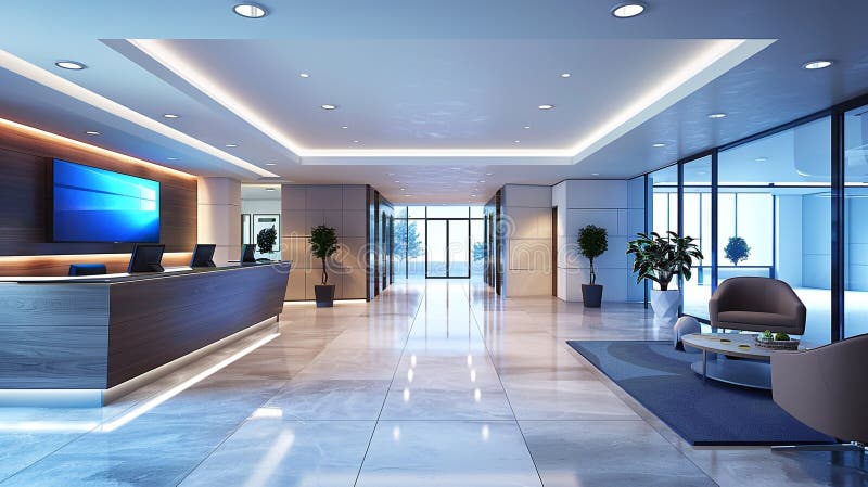 Hotel Reception Features Interactive Technology in a Minimalist Design ...