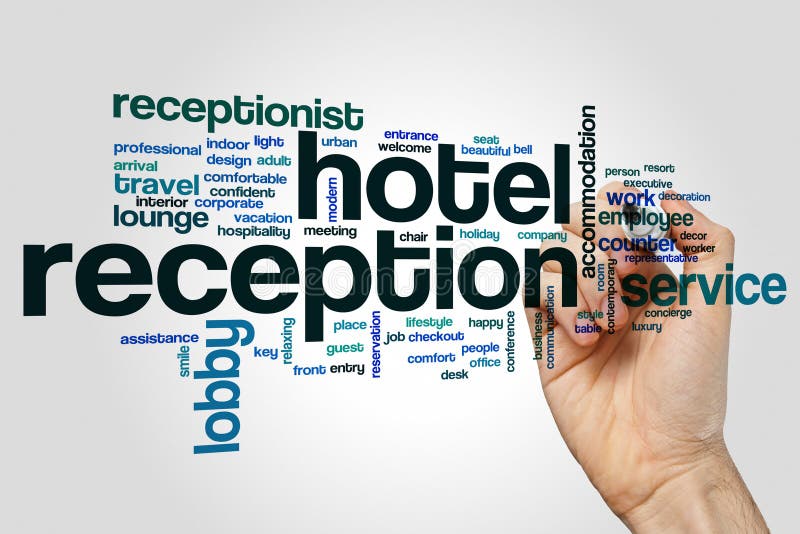 Hotel Reception Word Cloud Stock Illustrations – 19 Hotel Reception ...