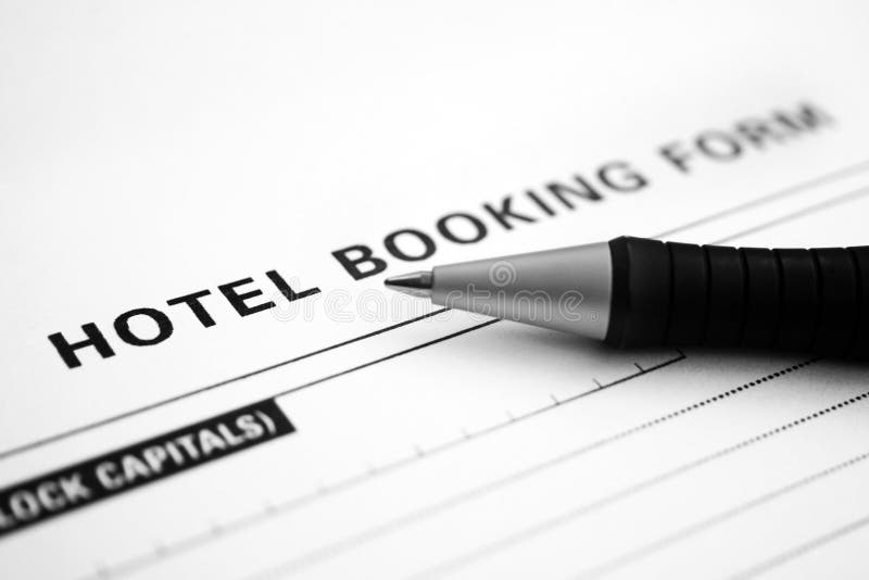 Hotel reservation form stock photo. Image of reservation - 181832478
