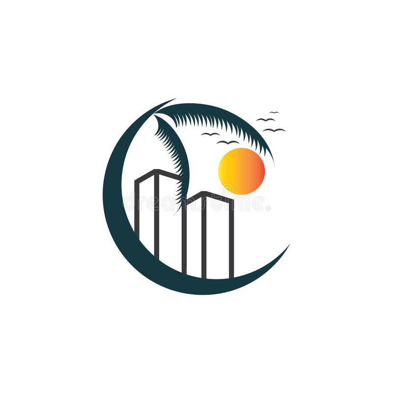 Hotel , Resort Icon Logo Vector Image Stock Vector - Illustration of ...