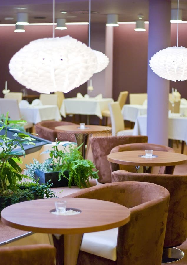 Hotel restaurant tables stock photo. Image of lights, room - 7110086