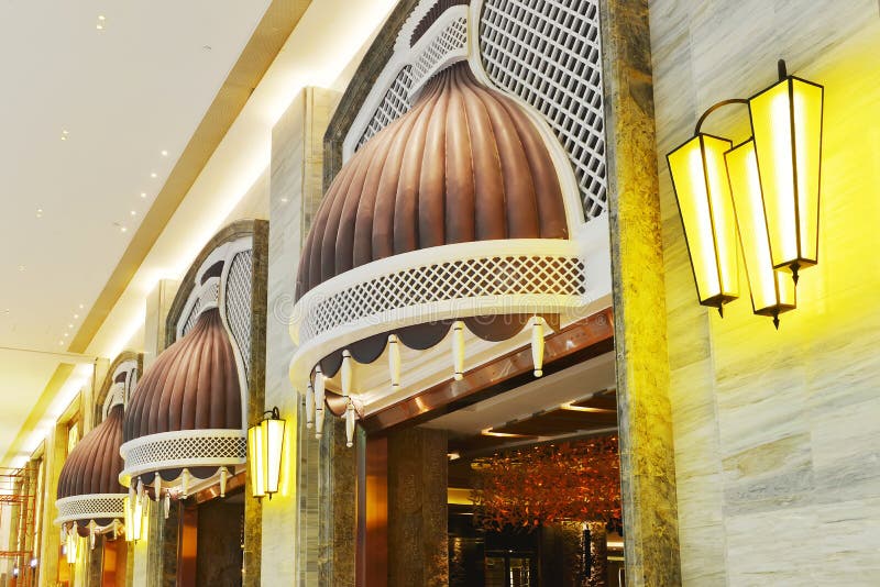 Hotel Restaurant View from Outside Stock Photo - Image of lifestyle ...