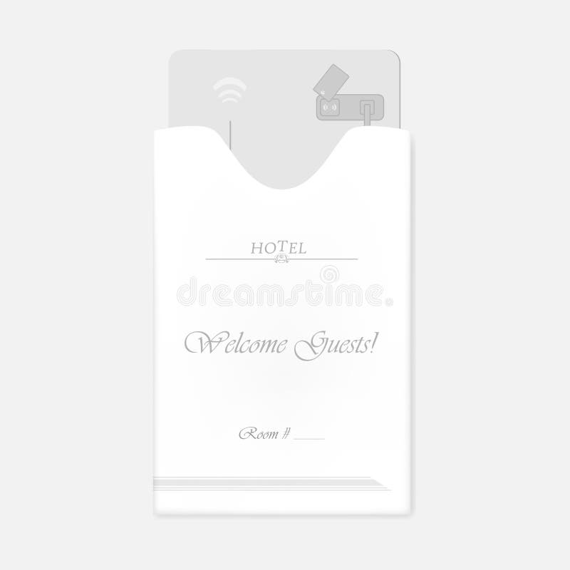 White Hotel Key Card Holder Set - with RFID Keycard Inside and Empty ...