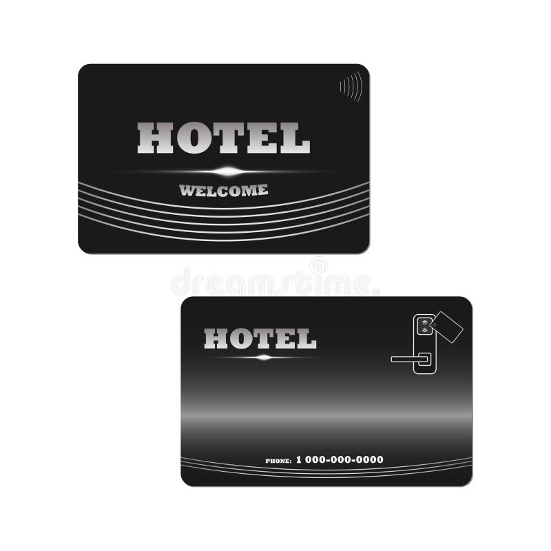 White Hotel Key Card Holder Set - with RFID Keycard Inside and Empty ...
